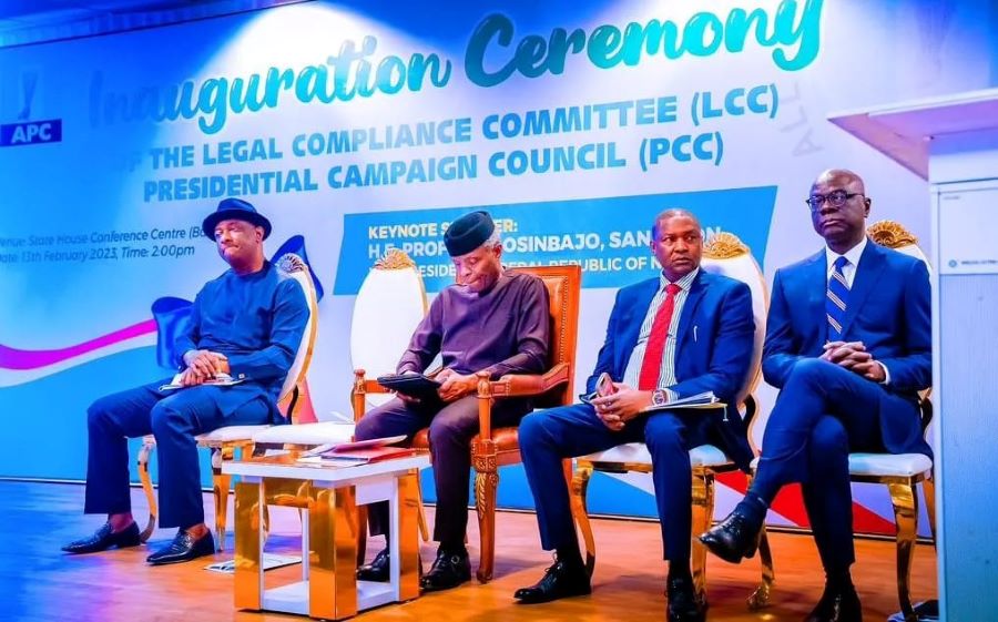 Vice President Osinbajo inaugurates All Progressives Congress party’s ...